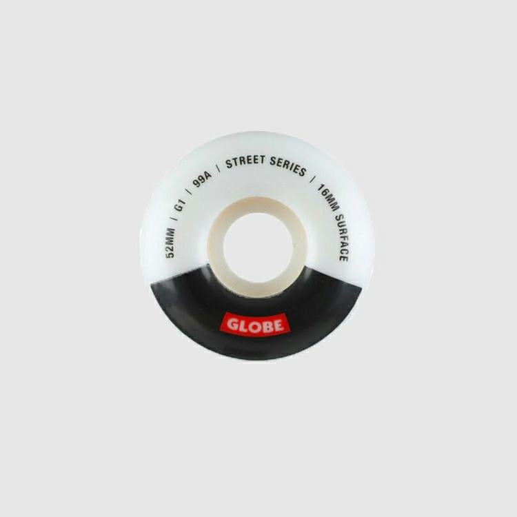 Globe Skate G1 Street Wheels WHITE BLACK BAR - Southern Man