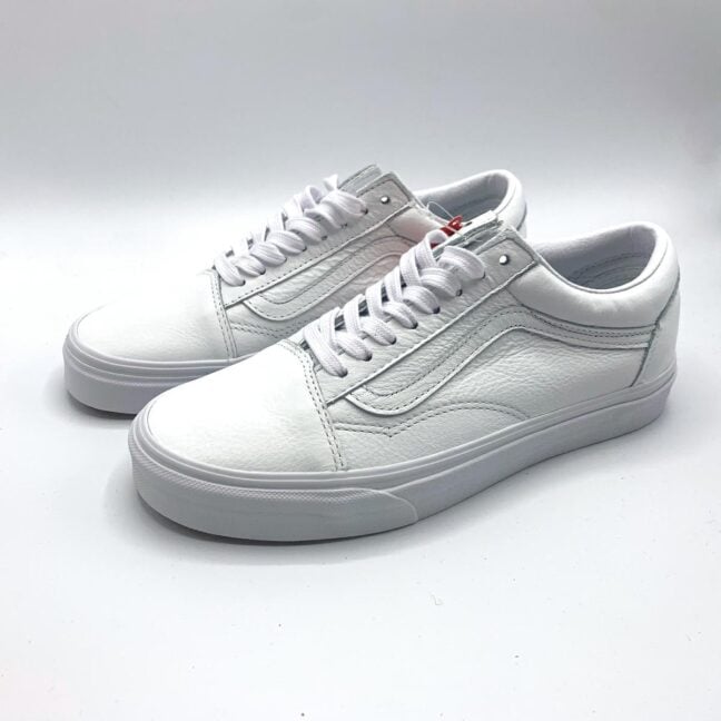 Vans Old Skool True White Premium Leather WHITE LEATHER - Southern Man