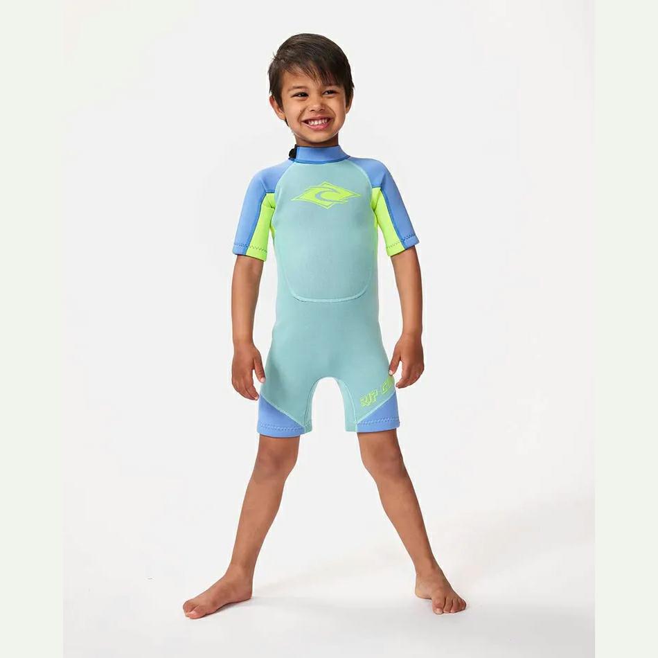 Rip Curl Groms Omega Back Zip Springsuit Wetsuit PINK, PURPLE, BLUE ...