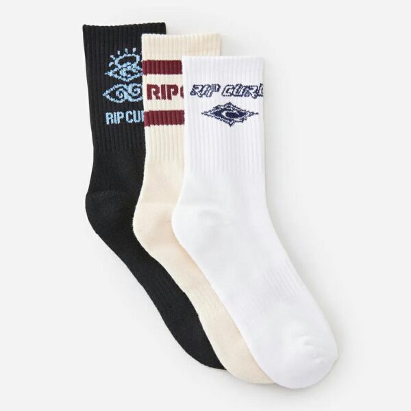 Rip Curl Women's Icons of Surf Sock - 3 Pack MULTICO, URBAN CHIC ...