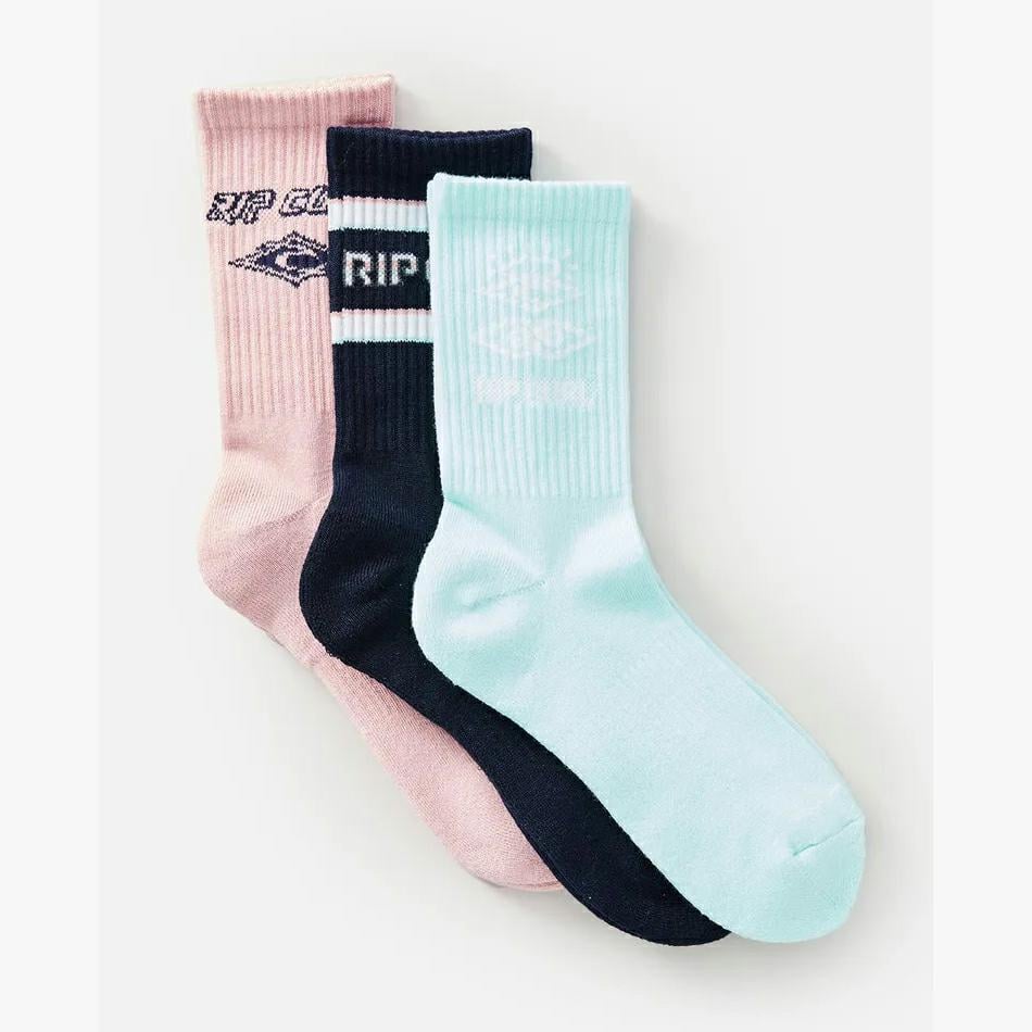 Rip Curl Women's Icons of Surf Sock - 3 Pack MULTICO, URBAN CHIC ...