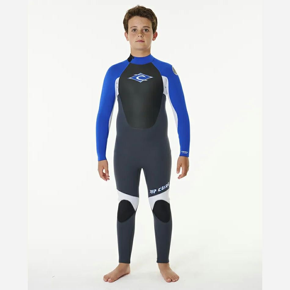 Rip Curl Kids Omega 4/3 Back Zip Wetsuit Steamer BLUE - Southern Man