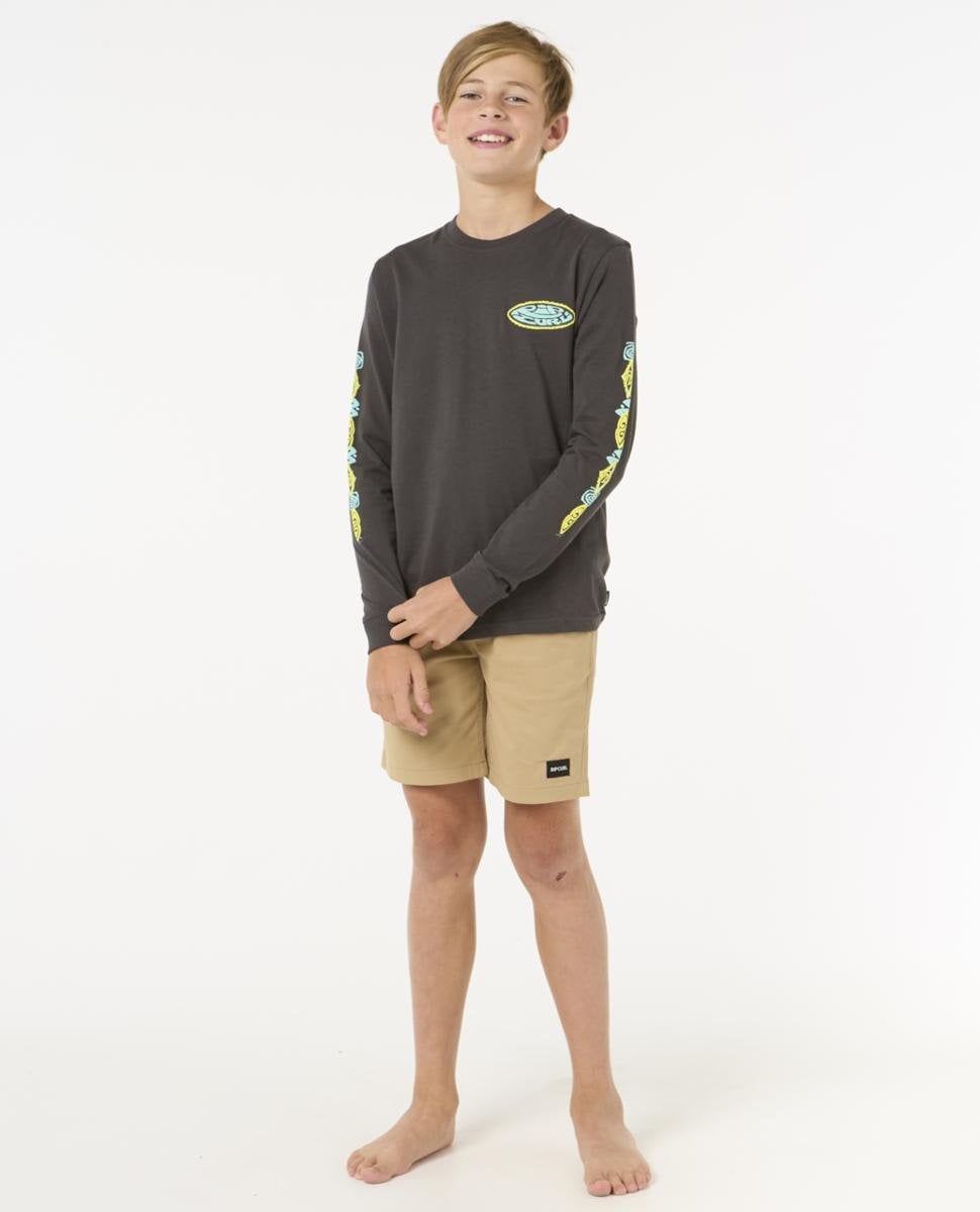 Rip Curl Raw Energy Long Sleeve Tee - Boys (8-16 Years) WASHED BLACK ...