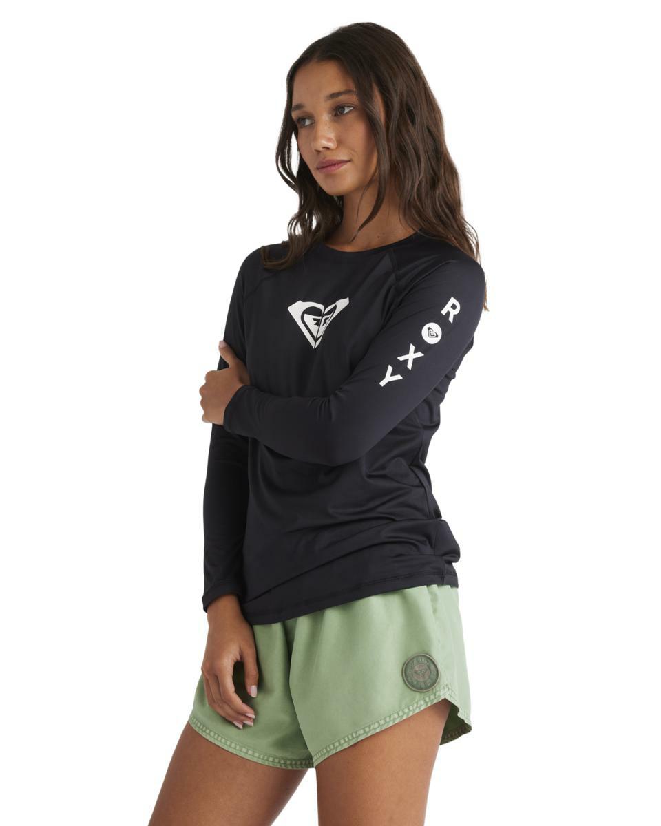 Roxy Essentials - Long Sleeves Upf 50 Surf T-Shirt For Women ANTHRACITE ...