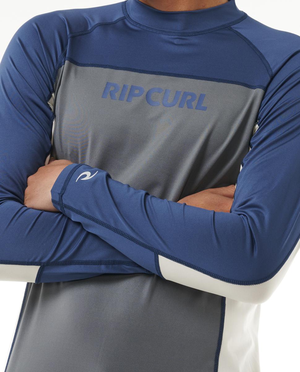Long Sleeve Sun Protection Men Rip Curl Men's Stack UPF 50 Zip Thru ...