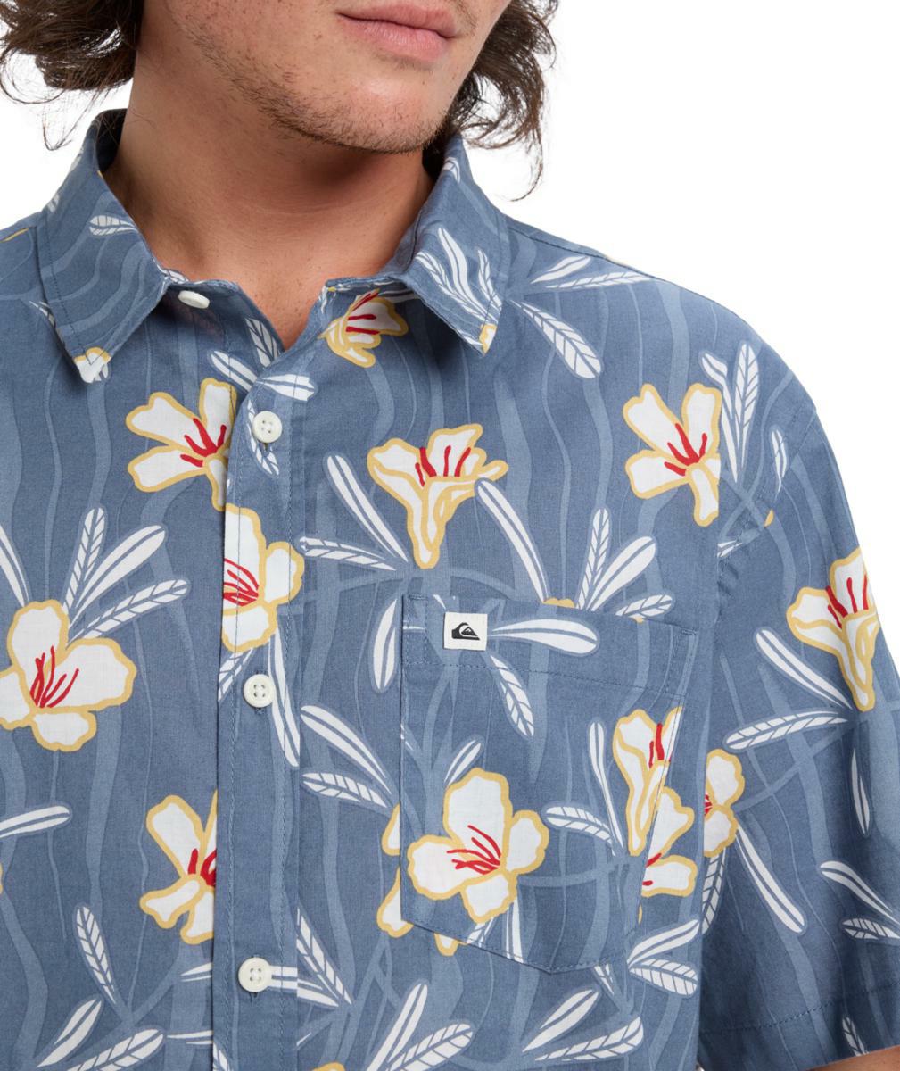 Quiksilver Apero Classic - Short Sleeves Shirt for Men CHINA BLUE DUSTY ...