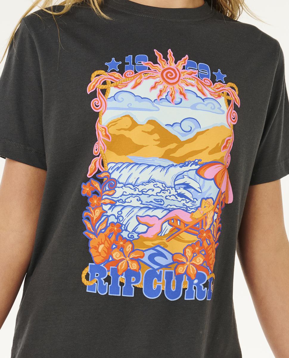 Rip Curl Sunshine Squad Band Tee - WASHED BLACK - Southern Man