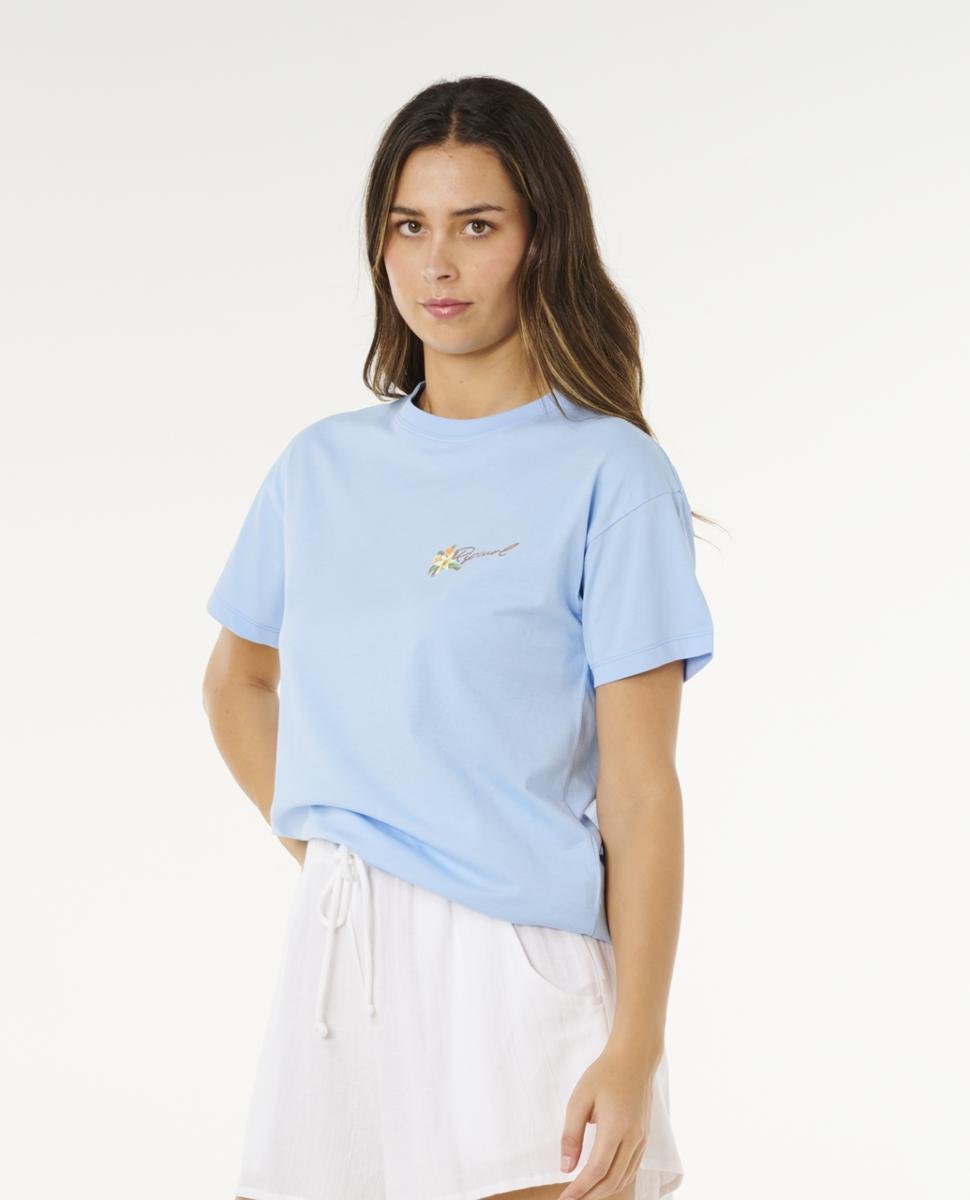 Rip Curl Poolside Relaxed Tee WASHED BLACK, LIGHT BLUE - Southern Man