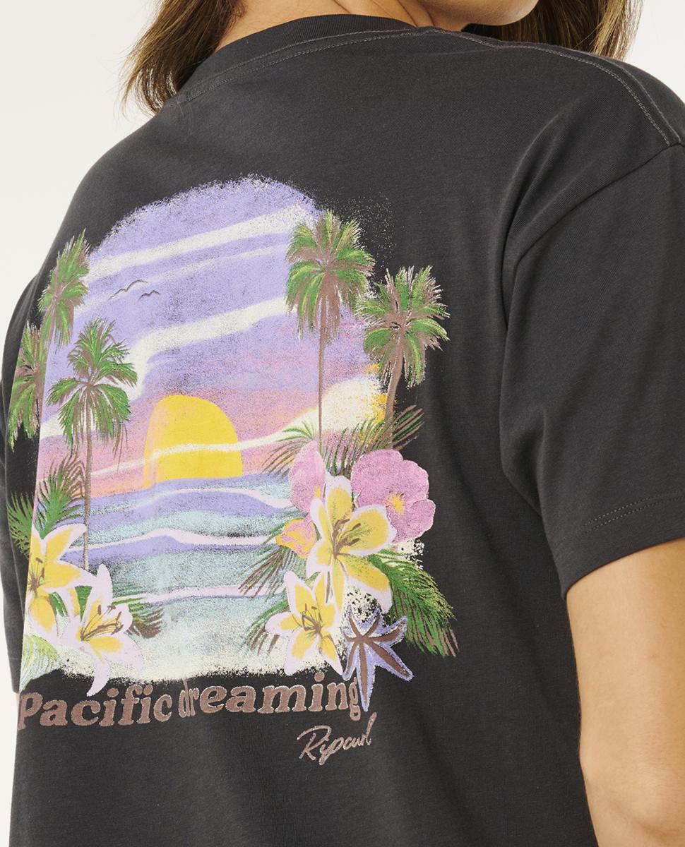 Rip Curl Poolside Relaxed Tee WASHED BLACK, LIGHT BLUE - Southern Man