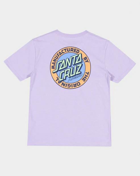 Santa Cruz Skateboards Mfg Retro Dot Reverse Tee LAVENDER - Southern Man